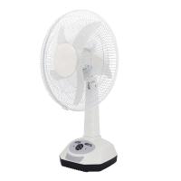 China 16in 6v AC DC 15W Solar Table Fan SAA With Led Light for sale