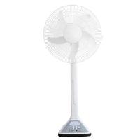 China Floor Stand 15W Rechargeable Solar Pedestal Fan 12V 4.5A AC100V for sale
