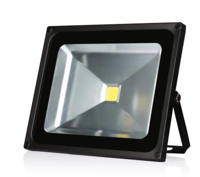 China COB IP65 50W Waterproof LED Flood Lights Classic Black Color Aluminum Housing for sale