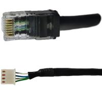 China RJ45 Crystal Head Industrial Wire Harness Assembly CAT5E Black 790mm for sale
