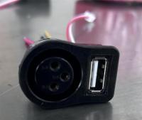 China 3 Core XLR Holder Silver Plated USB Industrial Wire Harness For Audio Equipment for sale