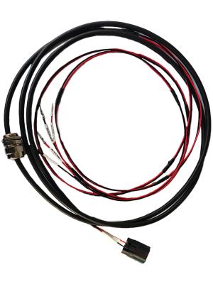 China Black Teflon 4 Pin Temperature Data Collection Industrial Wire Harness 610mm With Nut UL for sale