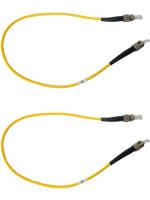 China Yellow Industrial Wire Harness 300mm 0.9mm OD Multimode Fiber Cable Wire for sale