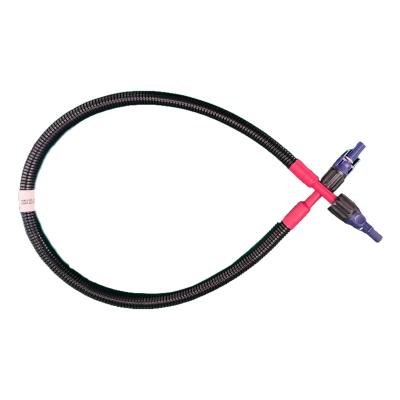 China DC power line EV10mm² red 750mm PA bellow flame retardant automotive wiring harness for sale