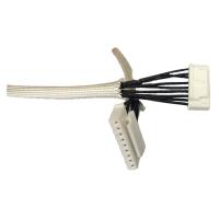 China Wave Fiber Tube Insulation Automotive Wiring Harness 9 Hole Connector 500mm White for sale
