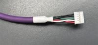 China Industrial High Flexible Purple 5pin Shielded USB Harness 2600mm Length for sale