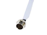 China IP67 300V Corrects Deviation From Controller Harness UL2468 26# White Printed Blue Bar for sale