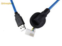 China USB Plug IP67 Wear Resistant Insulated Elevator Industrial Wiring Harness NOUL 22AWG 600MM for sale