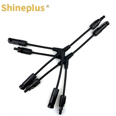 China MC4 Four Way Solar Confluence Connector 3to1 Y Branch PV Connector for sale