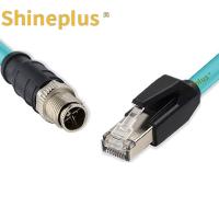 China High Flexible Drag Chain Ethernet Industrial Camera Network Cable 8 Core X Type Cameralink M12 To RJ45 for sale