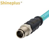 China High Flexible Drag Chain Ethernet Industrial Camera Network Cable 8 Core X Type Cameralink M12 To RJ45 for sale