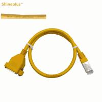 China CAT6 SFTP Class 6 Double Shield RJ45 Extension Female Network Cable With Fixed Seat Ear for sale