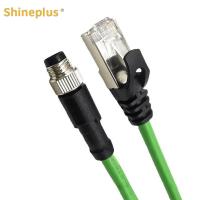 China M8 To RJ45 Servo Coding Ethernet Industrial Towchain Network Cable Type D 4-Core for sale