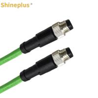 China M8 To RJ45 Servo Coding Ethernet Industrial Towchain Network Cable Type D 4-Core for sale