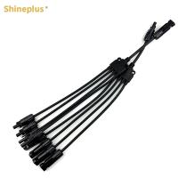 China MC4 Five Way Connector 4 To 1 Solar Confluence Connector Four Sink A Y Branch Photovoltaic Connector for sale