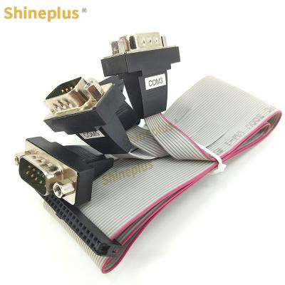 China 42Pin to DB9 male one tow four serial wire data baffle wire to DB9 equipment industrial harness for sale