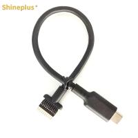 China USB3.0 TO TYPEC MALE 20PIN connection wire Pin data cable rear USB transfer out of the motherboard connection wire for sale