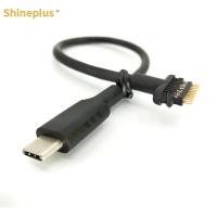 China USB3.0 TO TYPEC MALE 20PIN connection wire Pin data cable rear USB transfer out of the motherboard connection wire for sale