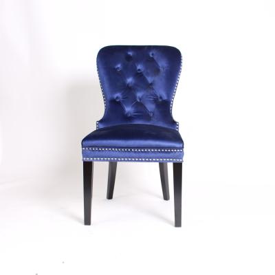 China 2018 Dining chair comfortable  upholstered chair the comfortable velvet fabric and good quality wood in living room for sale