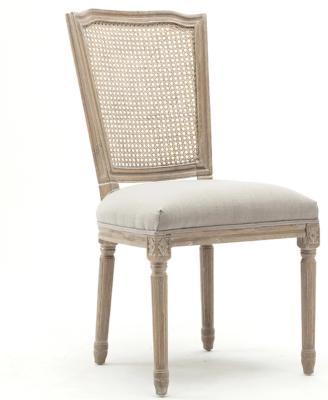 China Square cane back wedding chair in shabby clic design and vintage style for event and party rentals for sale