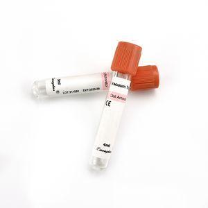 China Siny Vacuum Blood Tube Orange Cap Clot Activator - 2ml to 10ml Capacity, CE Certified for Clinical Diagnostics for sale