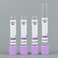 China EDTA K2 K3 Vacuum Blood Collection Tubes 2ml-10ml Capacity with Purple Cap for Clinical Hematology Testing for sale