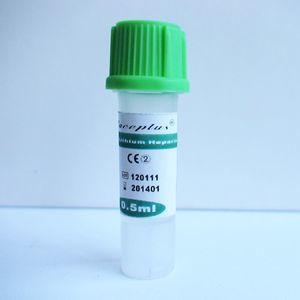China Siny Disposable Medical Micro Blood Collection Tubes 10×44mm Plastic with 0.5/1mL Draw Volume for sale