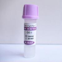 China Siny Disposable Plastic 0.5-1ml Micro Blood Collection Tube with CE Certification - 10×44mm Size for sale