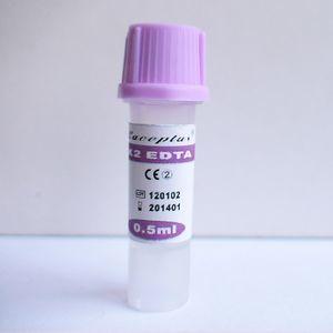 China Siny Disposable Plastic 0.5-1ml Micro Blood Collection Tube with CE Certification - 10×44mm Size for sale