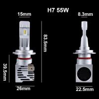 China Car LED Headlight H11 H7 55W H4 60/55W Original Bulb Fog Lamp 18000LM H1 9005 9006 HB3 HB4 12V Truck Lights 24V for sale