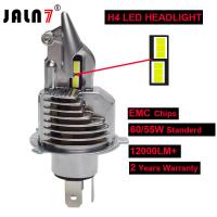China JALN7 Car Led Headlight H4 60/55W 12000LM 6500K High Beam Low Beam Bulb 12V White Motorcycle Head Lamp for sale
