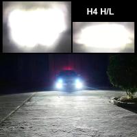 China JALN7 Car Led Headlight H4 60/55W 12000LM 6500K High Beam Low Beam Bulb 12V White Motorcycle Head Lamp for sale