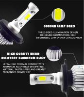 China JALN7 Car LED headlight Truck Bulb Fog Lamp H4 H7 H11 40W 8000LM H13 H1 H3 9005 9006 6000K 3000K 12V 24V for sale