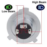 China Car H4 LED Headlight 3000K Yellow Golden Lamp 60/55W 12V Motorcycle Bulb High Beam Low Beam for sale