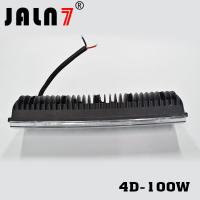 China Led Work Light JALN7 100W 4D Lens Car Driving Lights Fog Light Off Road Lamp Car Boat Truck SUV JEEP ATV Led Light for sale