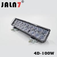 China Led Work Light JALN7 100W 4D Lens Car Driving Lights Fog Light Off Road Lamp Car Boat Truck SUV JEEP ATV Led Light for sale