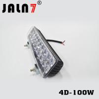 China Led Work Light JALN7 100W 4D Lens Car Driving Lights Fog Light Off Road Lamp Car Boat Truck SUV JEEP ATV Led Light for sale