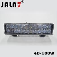China Led Work Light JALN7 100W 4D Lens Car Driving Lights Fog Light Off Road Lamp Car Boat Truck SUV JEEP ATV Led Light for sale