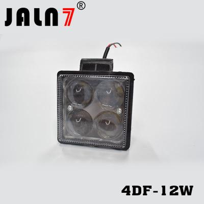 China Led Work Light JALN7 12W 4D Lens Car Driving Lights Fog Light Off Road Lamp Car Boat Truck SUV JEEP ATV Led Light for sale