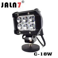 China LED Light Bar JALN7 18W CREE Spot Flood Combo LED Driving Lamp Super Bright Off Road Lights LED Work Light Boat Jeep for sale