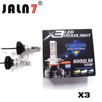 China LED Headlight Bulbs JALN7 X3 LED Conversion Kits Extremely Super Bright H1/H4/H7/H11/9005/9006 50W 6000lm for sale