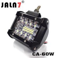 China LED Light Bar JALN7 60W Spot Flood Combo LED Driving Lamp Super Bright Off Road Lights LED Work Light Boat Jeep for sale