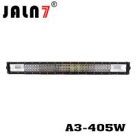 China LED Light Bar JALN7 405W 3Rows Combo Beam LED Driving Lamp Super Bright Off Road Lights LED Work Light Boat Jeep for sale