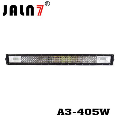 China LED Light Bar JALN7 405W 3Rows Combo Beam LED Driving Lamp Super Bright Off Road Lights LED Work Light Boat Jeep for sale