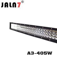 China LED Light Bar JALN7 405W 3Rows Combo Beam LED Driving Lamp Super Bright Off Road Lights LED Work Light Boat Jeep for sale
