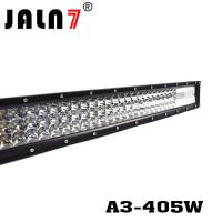 China LED Light Bar JALN7 405W 3Rows Combo Beam LED Driving Lamp Super Bright Off Road Lights LED Work Light Boat Jeep for sale