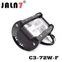 China LED Light Bar JALN7 72W 3Rows Flood LED Driving Lamp Super Bright Off Road Lights LED Work Light Boat Jeep for sale