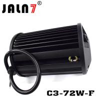 China LED Light Bar JALN7 72W 3Rows Flood LED Driving Lamp Super Bright Off Road Lights LED Work Light Boat Jeep for sale