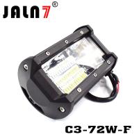China LED Light Bar JALN7 72W 3Rows Flood LED Driving Lamp Super Bright Off Road Lights LED Work Light Boat Jeep for sale