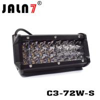 China LED Light Bar JALN7 72W 3Rows Spot LED Driving Lamp Super Bright Off Road Lights LED Work Light Boat Jeep for sale